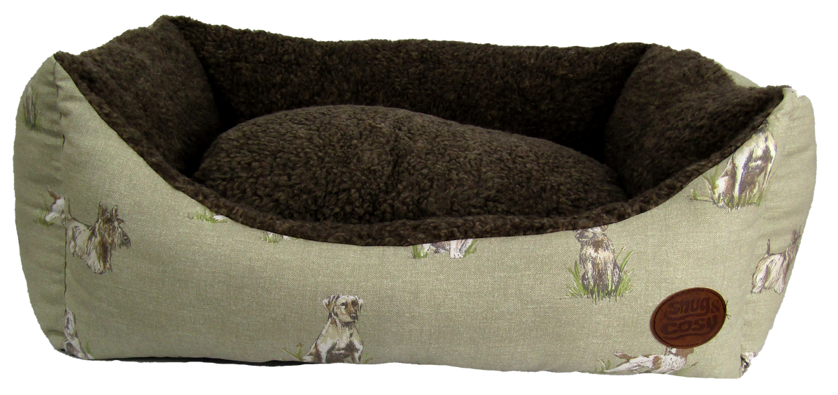 Pooch Print Bed | Snug and Cosy Pets